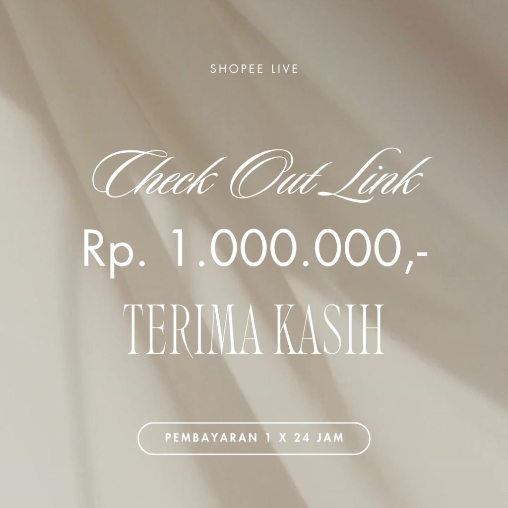 Jual Check Out Link Shopee Live 1000000 Rupiah (Satu Juta) | Shopee ...