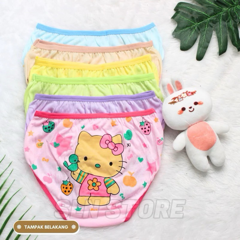 Jual ( 6 Pcs ) CELANA DALAM ANAK PEREMPUAN NESYA GAMBAR LUCU CD MURAH ...