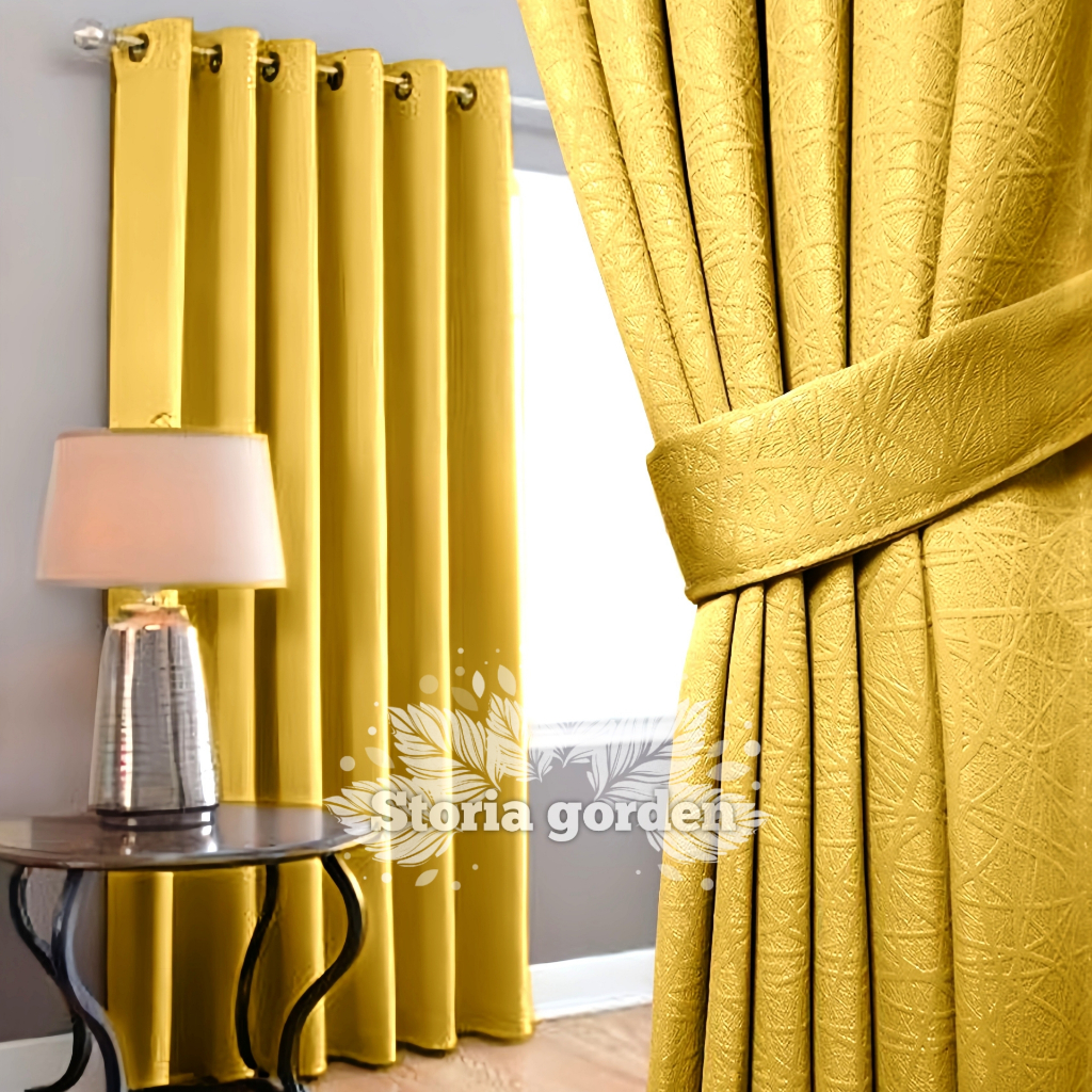 Jual Gorden Blackout Gordeng jendela Minimalis Polos Import Hordeng ...