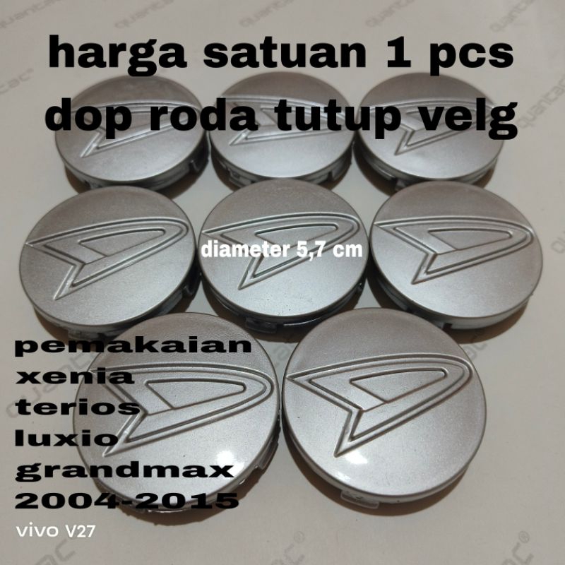 Jual dop roda tutup velg xenia all new xenia lama , terios, grandmax ...