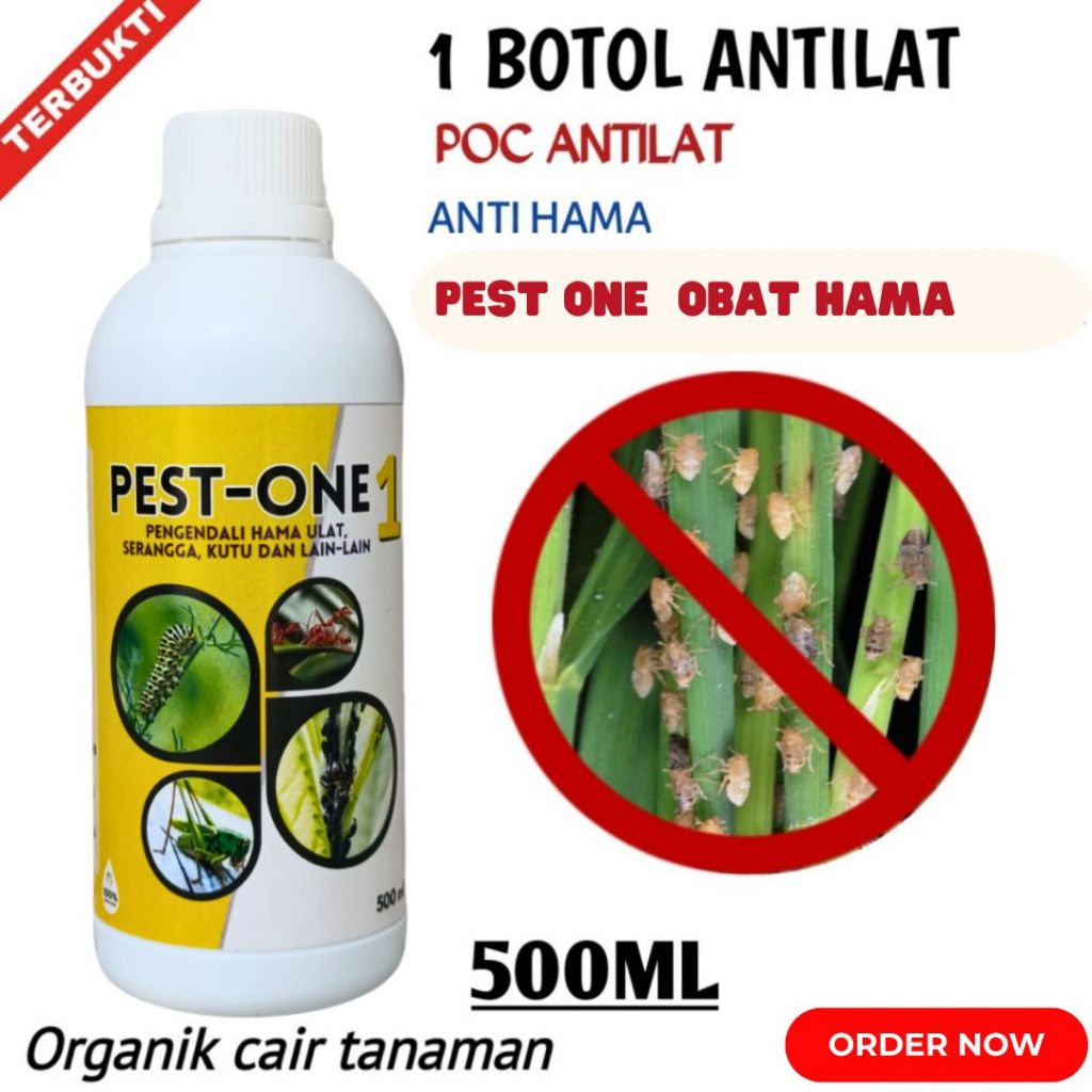 Jual Pestisida organik untuk semua hama Obat Hama Antilat Kutu Daun Thrips PEST ONE 500ml ...