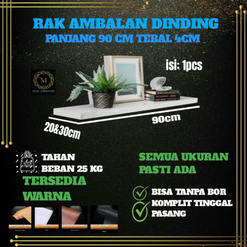 Jual rak ambalan dinding serbaguna melayang minimalis,rak dinding ...
