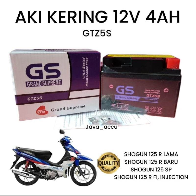 Jual AKI MOTOR SHOGUN 125 R, SHOGUN 125 SP, SHOGUN 125 FI INJECTION AKI ...