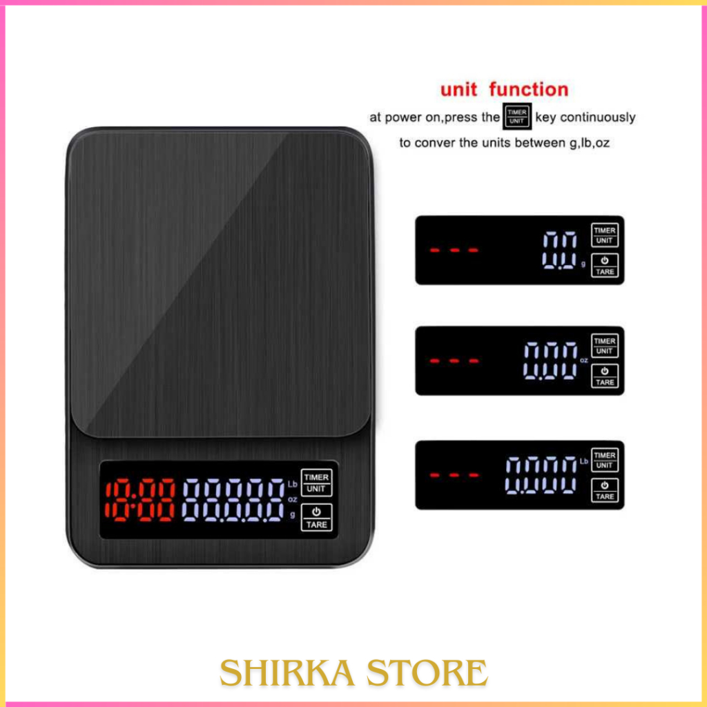 Jual SS - Taffware Digipounds Timbangan Kopi Digital Timer Coffee Scale ...