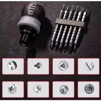 Jual OBENG SET KOMPLIT SERBAGUNA 13 IN 1/Obeng CRV Mini Putar Bolak ...