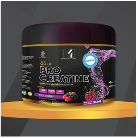 Jual M1 PRO GOLD CREATINE 360 GR muscle first Pembentuk otot fitness ...