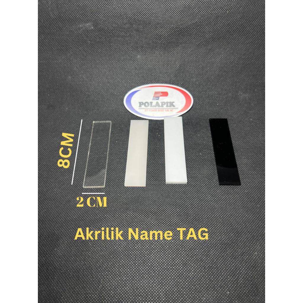 Jual Akrilik nama tag id card Akrilik acrylic Bahan nama dada name text ...