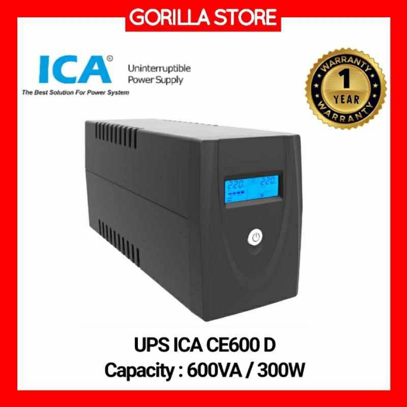 Jual UPS ICA CE600 D - 600VA / 300W | Shopee Indonesia