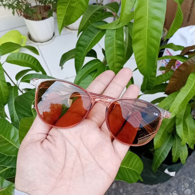 Jual Kacamata Minus Lensa Coklat Caramel Model terbaru | Shopee Indonesia