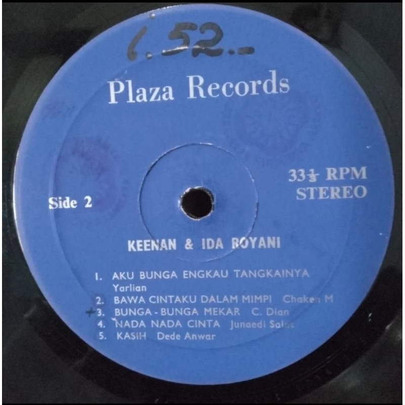 Jual Vinyl Piringan Hitam Keenan Nasution dan Ida Royani - Bawalah Daku ...