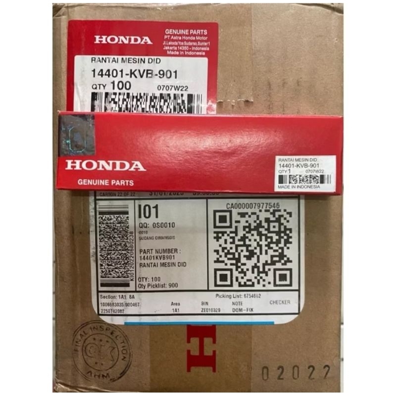 Jual RANTAI KETENG ORI VARIO (14401-KVB-901) BEAT F1-BEAT F1 POP ESP ...