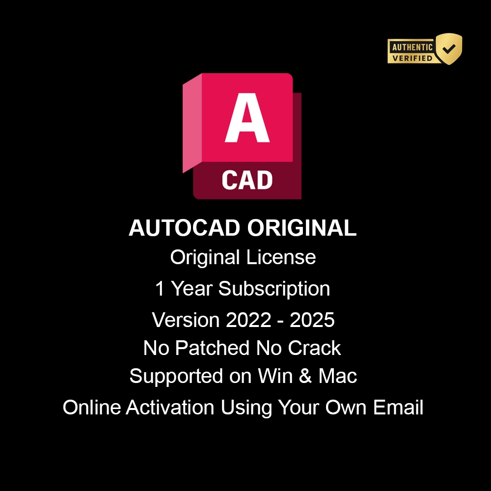 Jual AutoCAD Original License 1 Tahun - No Crack, No Patch, 100% ...