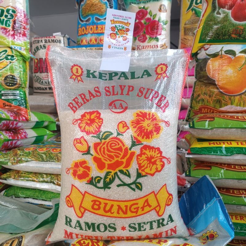 Jual Beras Cap Bunga Slyp Super 5Kg 10Kg 20Kg | Shopee Indonesia