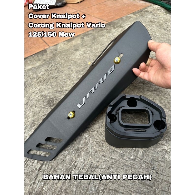 Jual Paket Komplit Cover Knalpot Vario 125/150 New + Corong Knalpot ...