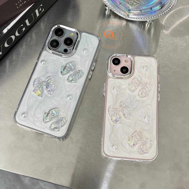 Jual MILKY RIBBON HOLO CASE | Shopee Indonesia