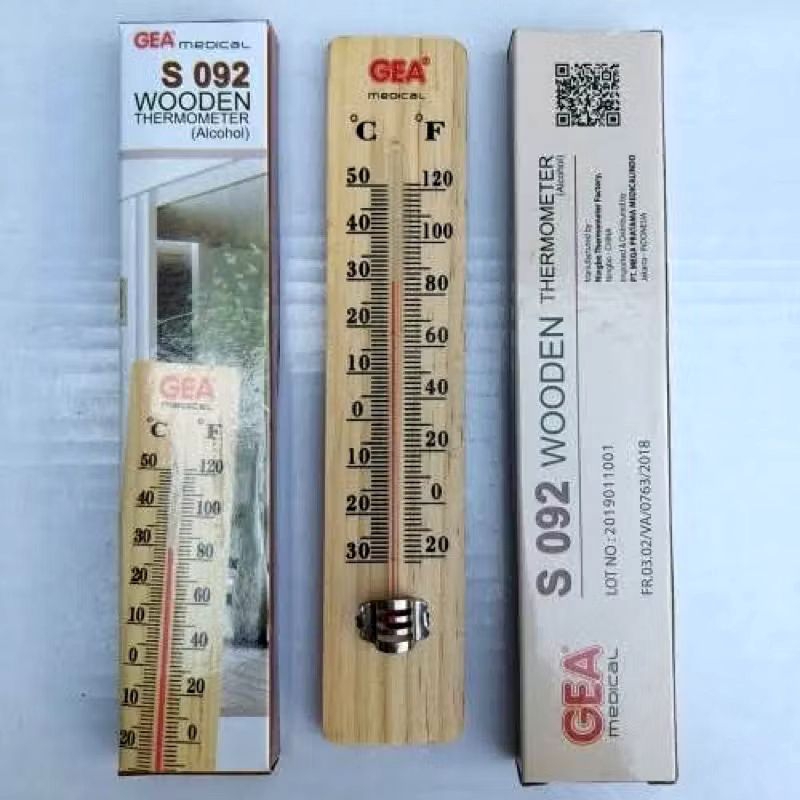 Jual Alat Pengukur Suhu Ruangan| Thermometer Ruangan | Thermometer Kayu ...