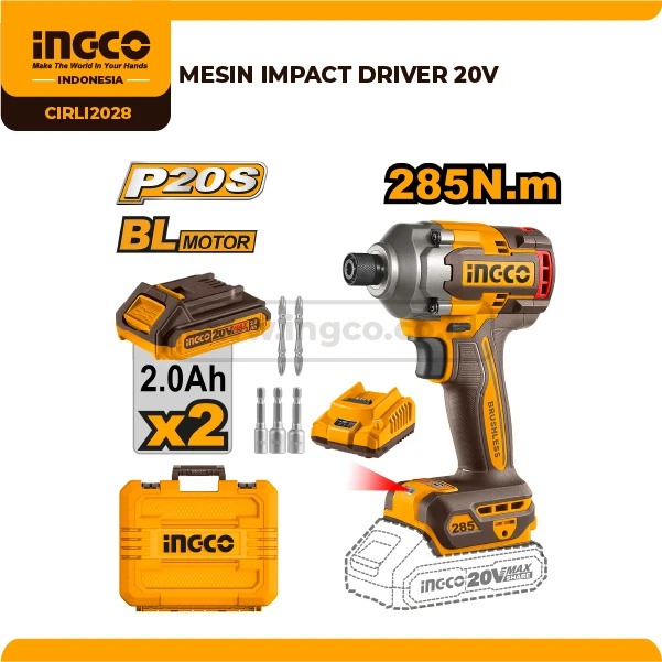 Jual MESIN IMPACT DRIVER 20V CIRLI2028 - INGCO | Shopee Indonesia