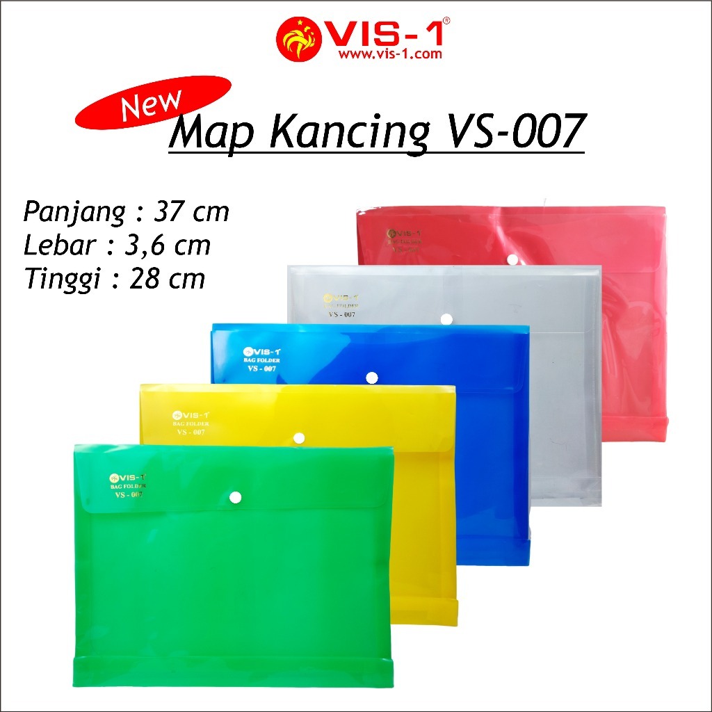 Jual Map Kancing Ukuran Folio Merek Vis-1 007 | Shopee Indonesia
