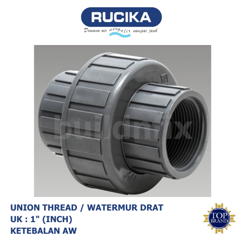 Jual RUCIKA UNION THREAD / WATERMUR DRAT PVC 1" AW (TEBAL) | Shopee ...