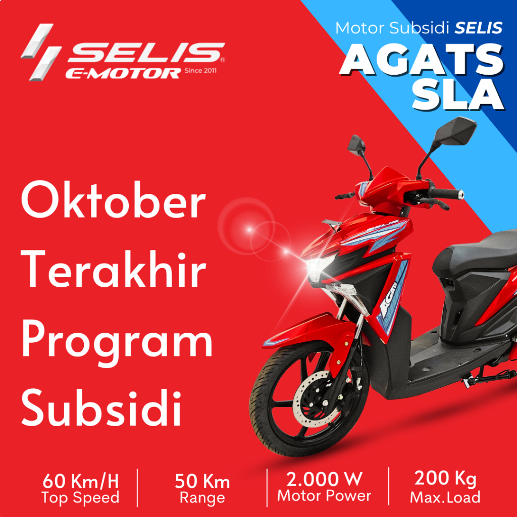 Jual SELIS Motor Listrik Agats - Battery SLA - Jabodetabek | Shopee Indonesia