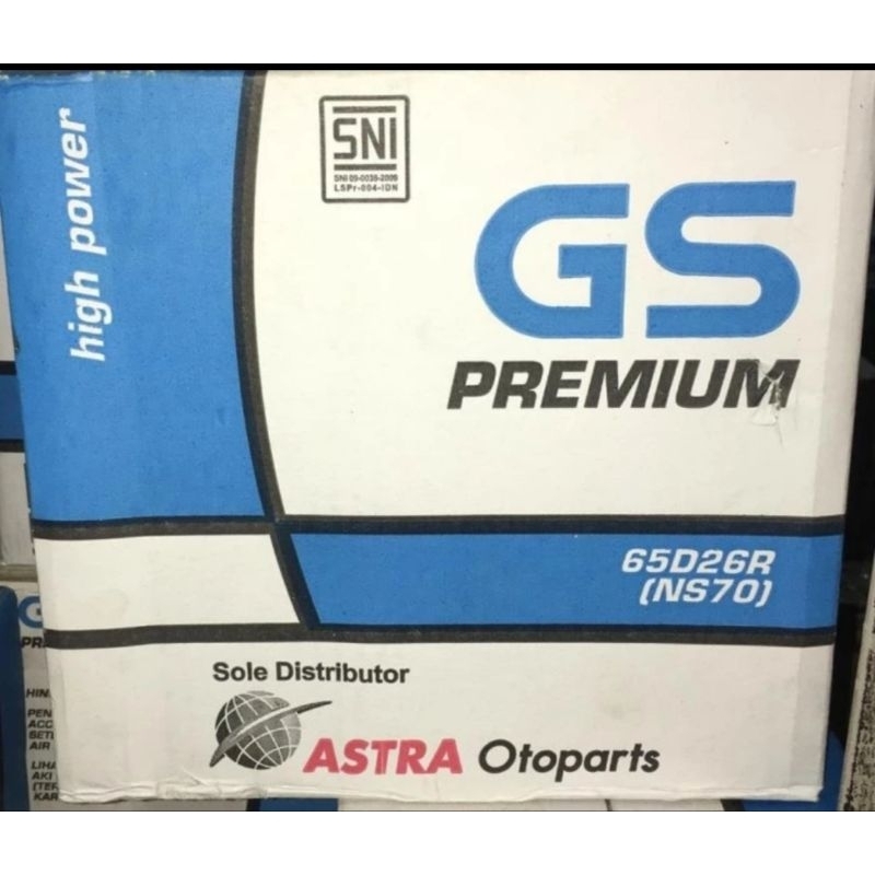 Jual ACCU / AKI GS PREMIUM NS70 (65D26R) KOSONG TANPA ACCU ZUUR | Shopee Indonesia