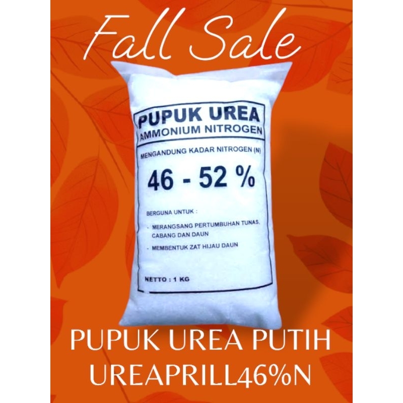 Jual pupuk urea putih 1000gram/1kg cocok untuk semua jenis tanaman pupuk buah,pupuk daun,pupuk ...