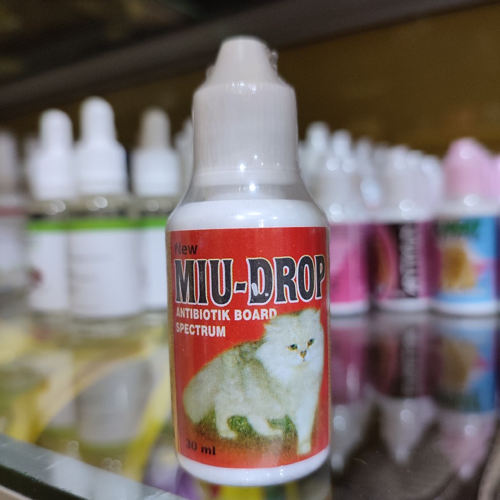 Jual Miu Drop Obat Antibiotik Kucing - Obat Diare Flu Batuk Kucing 30ml ...