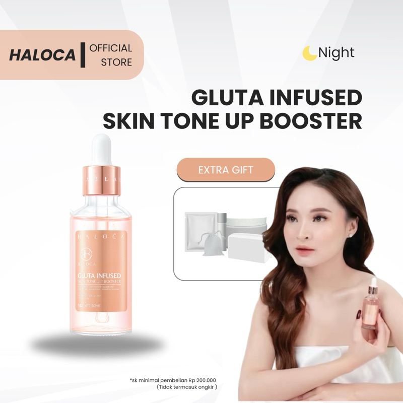 Jual GLUTA INFUSED SKIN TONE UP BOOSTER ( DISTRIBUTOR RESMI HALOCA ...