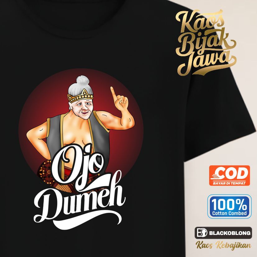 Jual Kaos Bijak Jawa Ojo Dumeh Motivasi Inspiratif Original Wayang Kartun | Shopee Indonesia