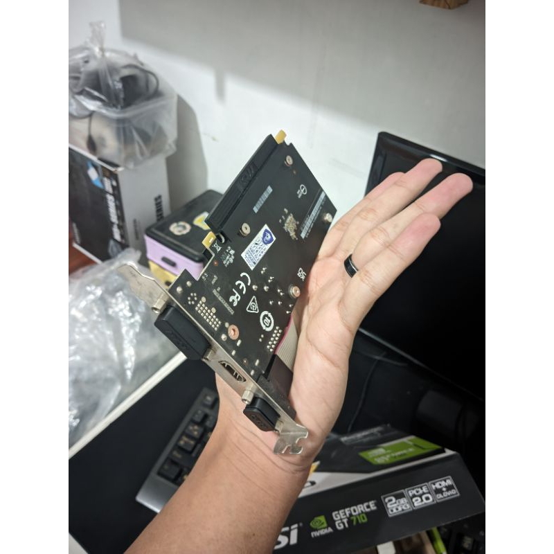 Jual VGA CARD MSI GTX 710 Fullset 2GB 64Bit GDDR3 | Shopee Indonesia