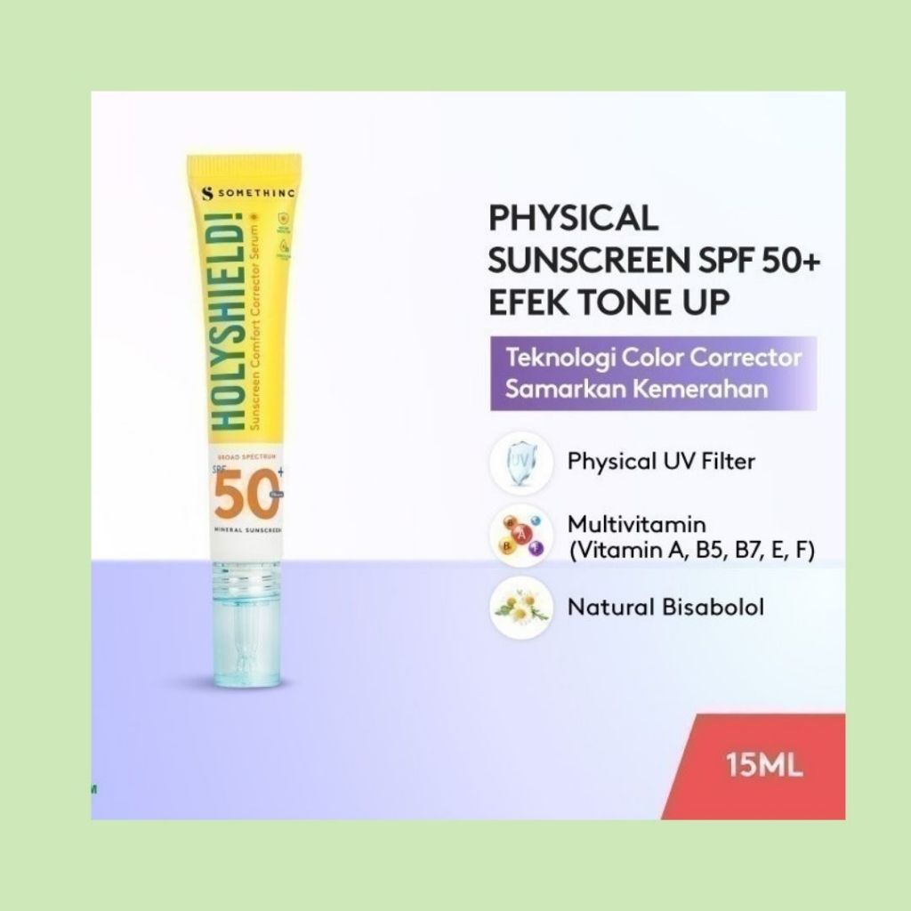 Jual SOMETHINC Holyshield! Sunscreen Comfort Corrector Serum SPF 50+ PA ...