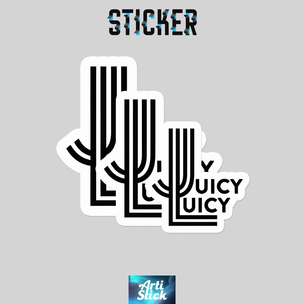 Jual (3 PCS) Sticker Band Series JUICY LUICY | Vinyl Laminasi anti air ...