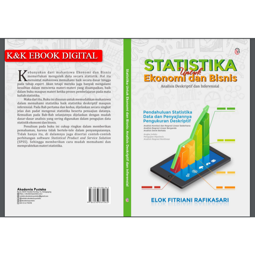 Jual (Pdf) Buku Statistika untuk Ekonomi dan Bisnis Analisis Deskriptif dan Inferensial (2021 ...