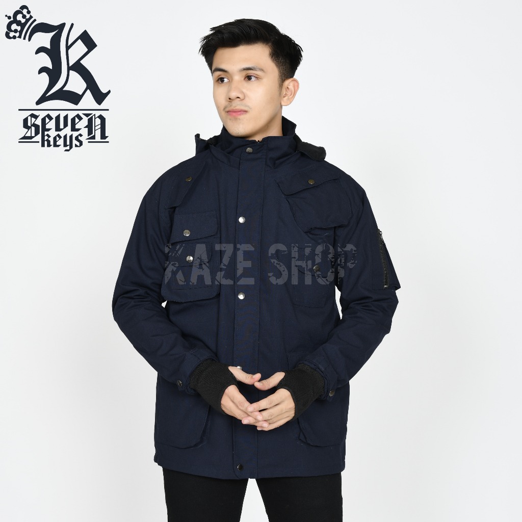 Jual Jaket parka hoodie new pocket 8 seven keys unisex ( size M - 5XL ...