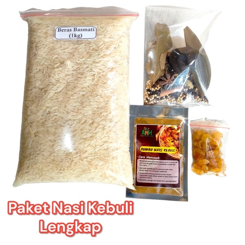 Jual Paket Beras Basmati 1kg & Bumbu Nasi Kebuli | Shopee Indonesia