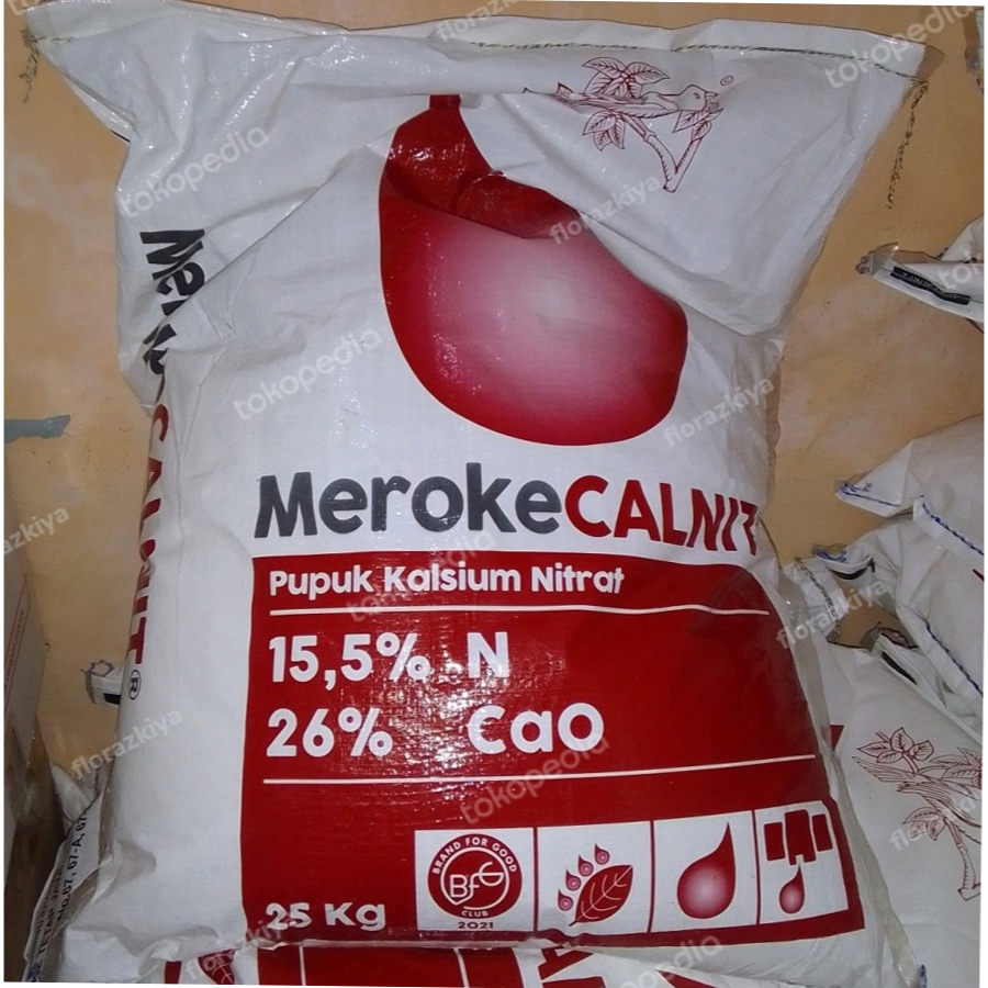 Jual Pupuk Kalsium Nitrat Meroke Calnit kemasan Repack 1 Kg | Shopee ...