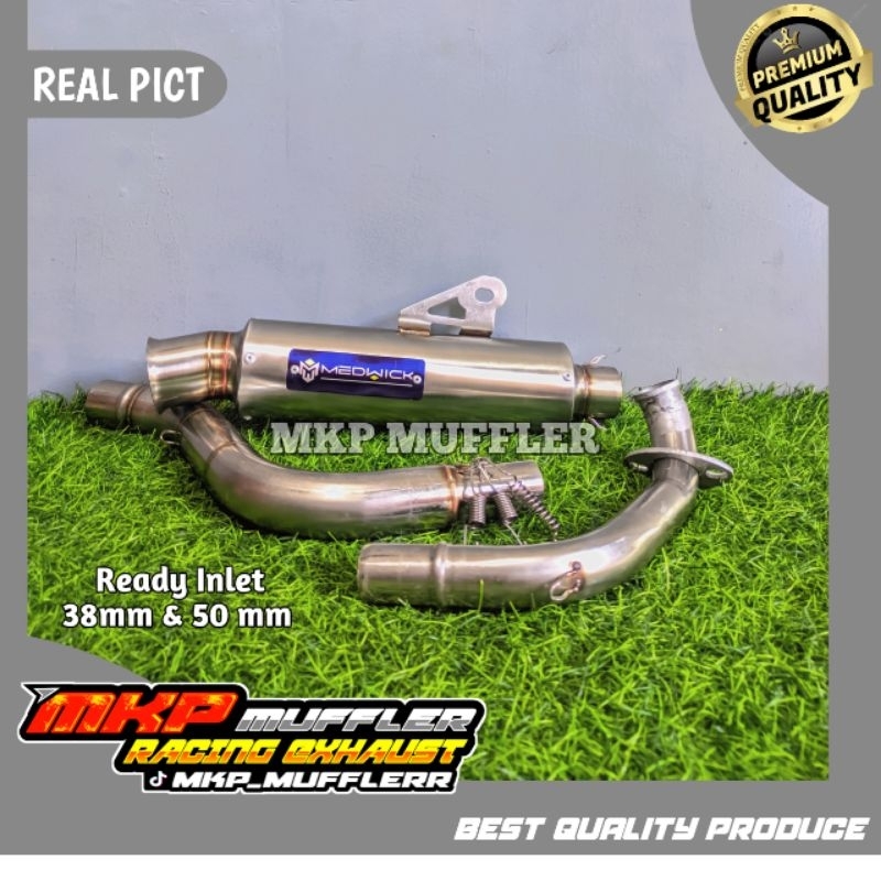 Jual Knalpot Medwick Samlong All matic panjang 25cm Inlet 38 dan 50 ...