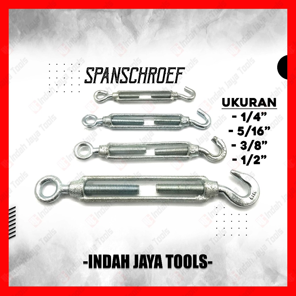 Jual SPANSKRUP Babet Besi Jarum Keras 1/4 5/16 3/8 1/2 Inch - Spanner ...