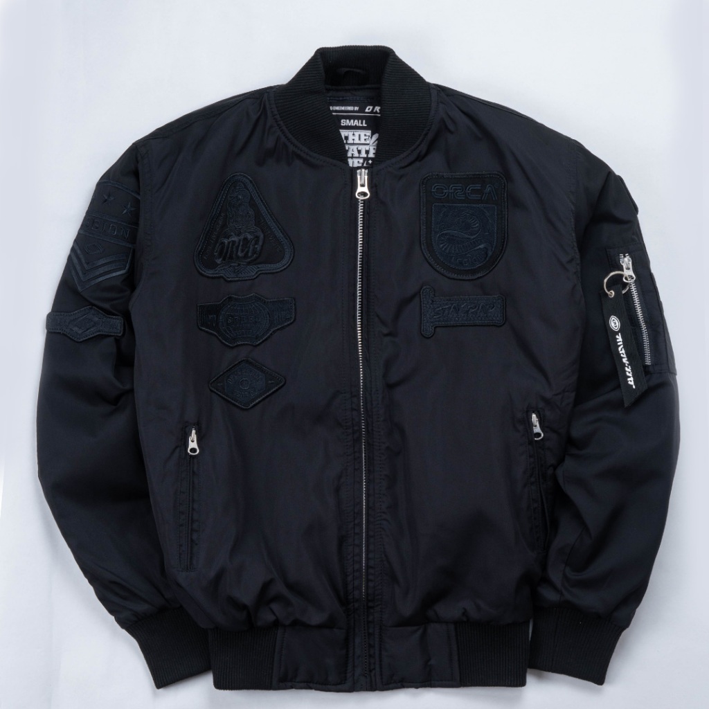 Jual Orca Powergear - INTERCEPTOR BOMBER JACKET BLACK | JAKET MILITARY ...