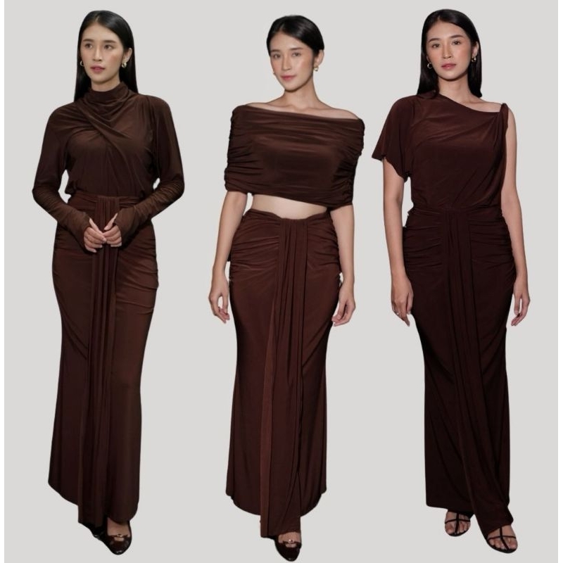 Jual Alexa Set Vol.2 | SATU Attire | One Set | Rok Kerut | Blouse Kerut ...