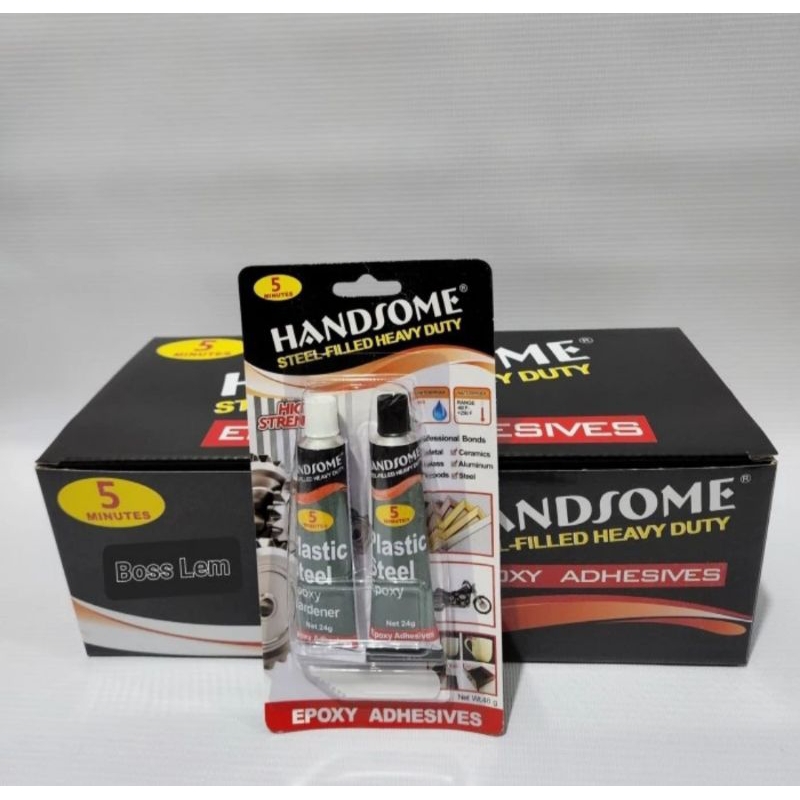 Jual Lem besi epoxy 5 Menit Handsome | Shopee Indonesia
