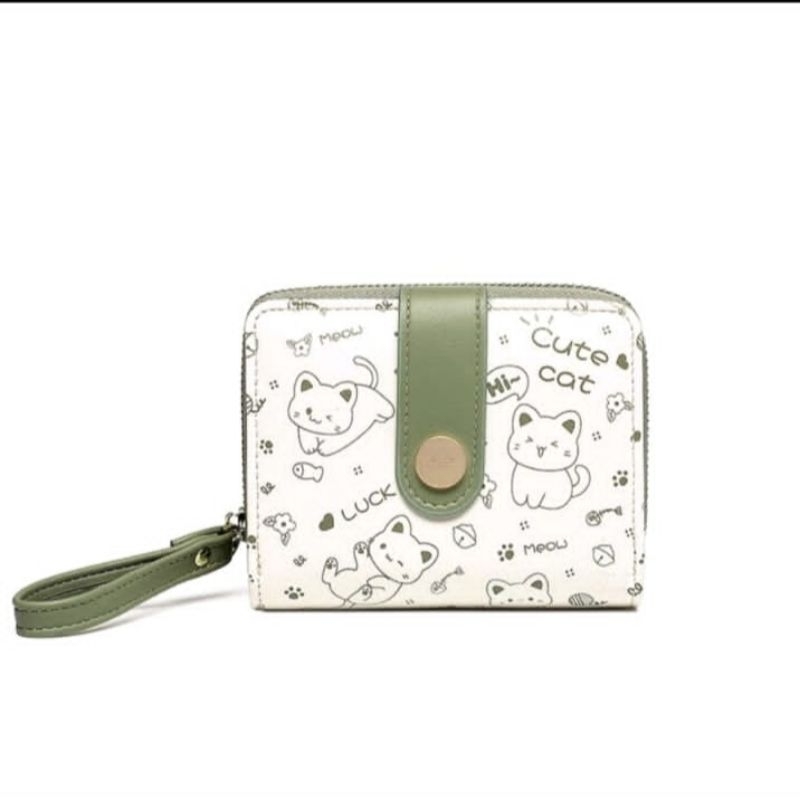 Jual Dompet wanita MEOW CUTE lucu Korean kekinian | Shopee Indonesia
