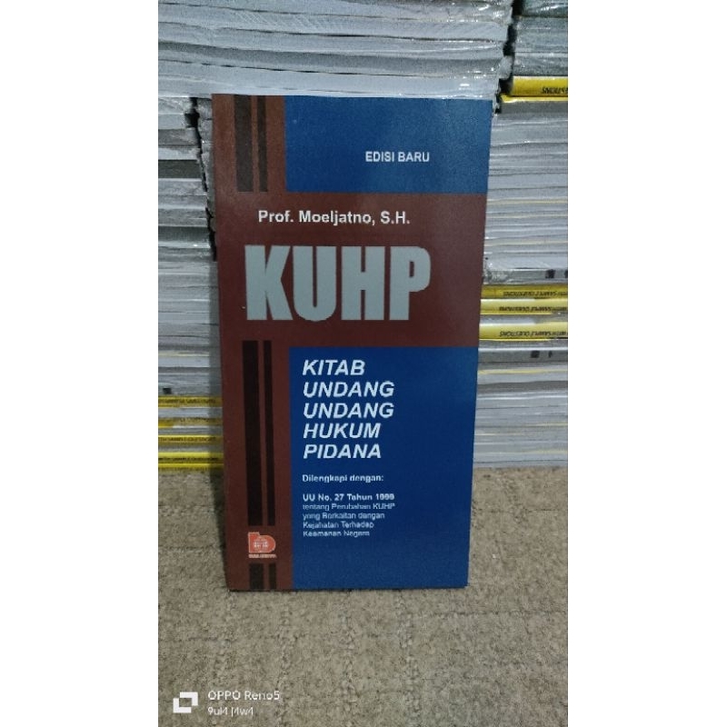 Jual KUHP Kitab Undang - undang Hukum Pidana - Prof. Moeljatno, S.H. | Shopee Indonesia