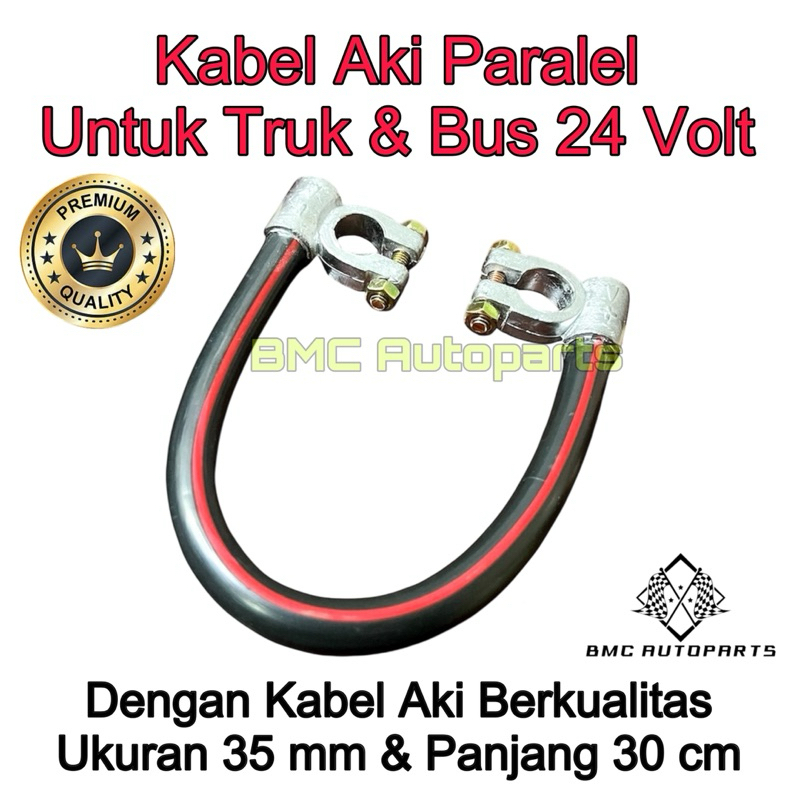 Jual Kabel Aki Paralel 24 Volt Truk & Bus - Kabel Accu Pararel / Seri / Gandeng Dengan Kabel ...