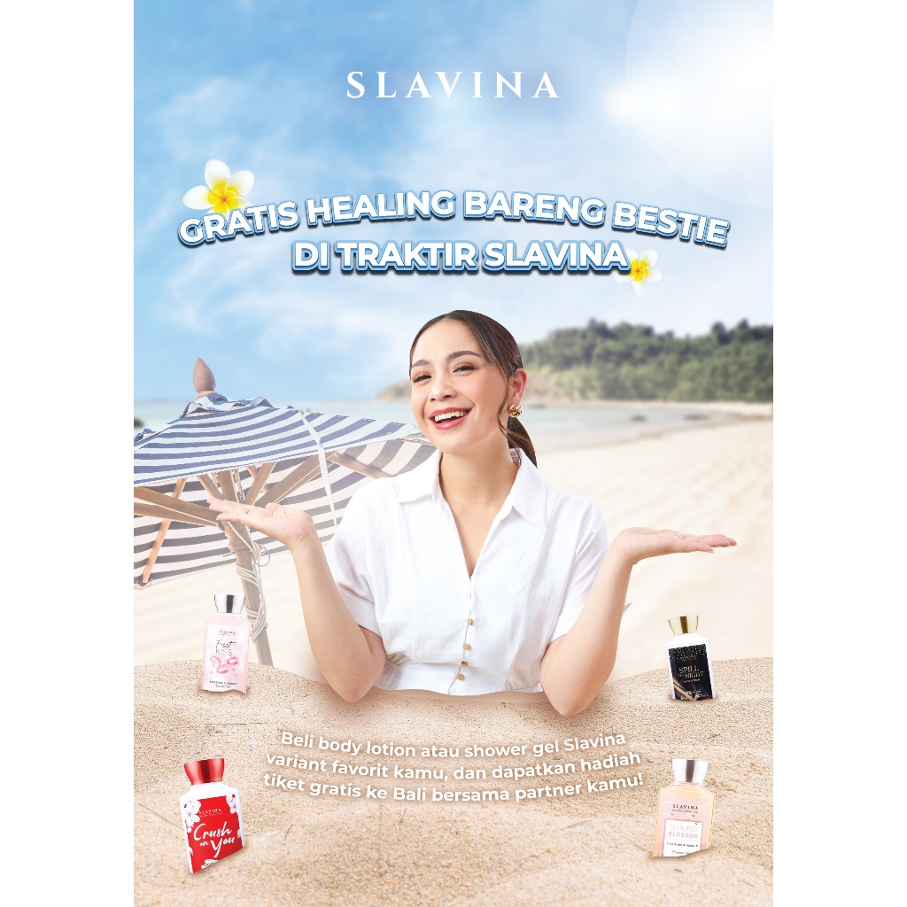 Jual SLAVINA Shower Gel Sabun Cair Sabun Mandi Dengan Parfum 350ml by ...