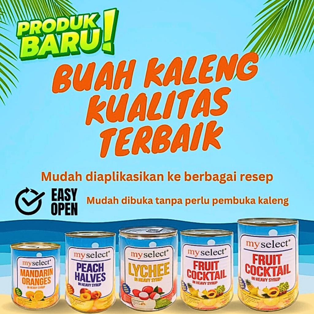 Jual My Select Fruit Cocktail Lychee Buah Kaleng Peach Mandarin Orange ...