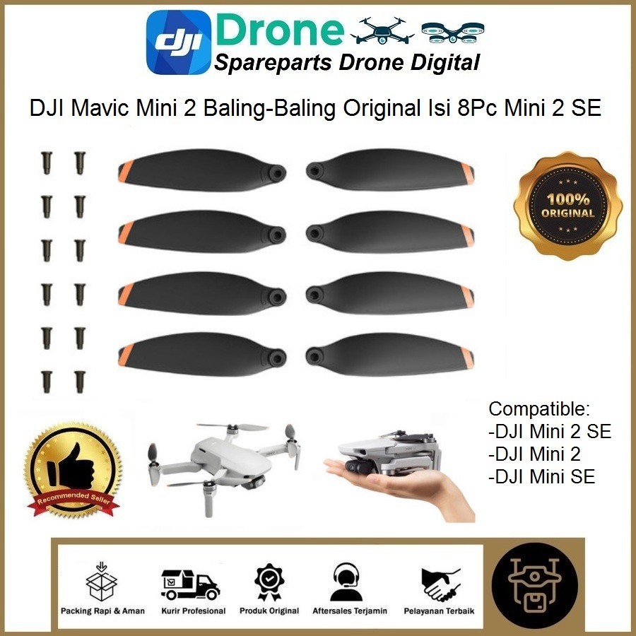 Jual DJI Mini 2 Propeller Original Fullset Baling-Baling for Mini 2SE ...