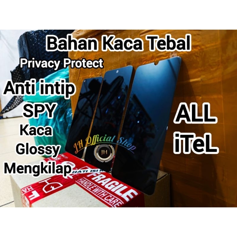 Jual anti gores kaca tebal spy iTeL semua tipe Tempered glass privacy ...