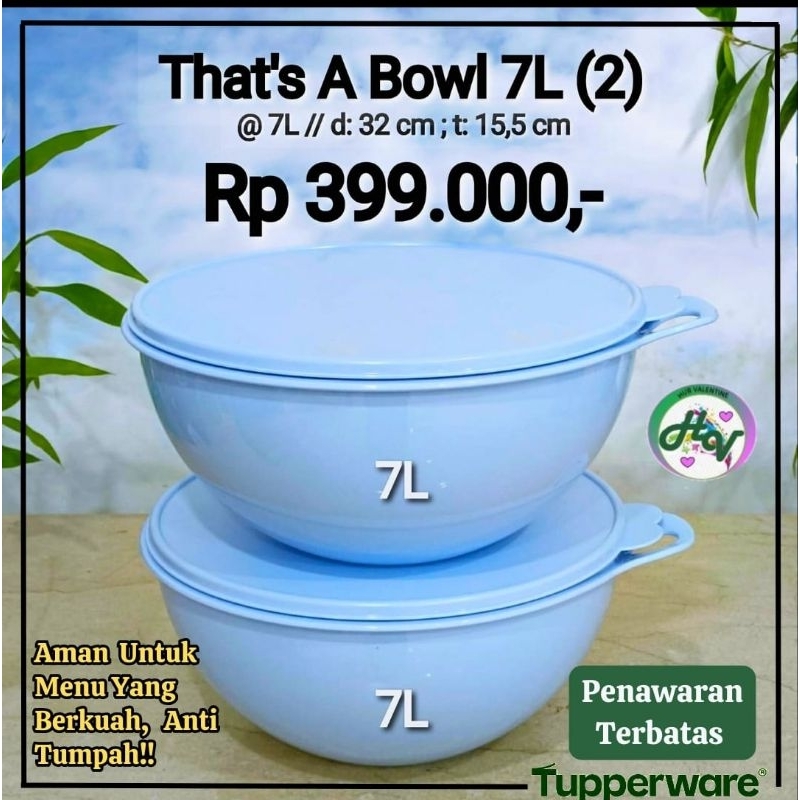 Jual baskom that's a bowl 7 liter Tupperware | Shopee Indonesia