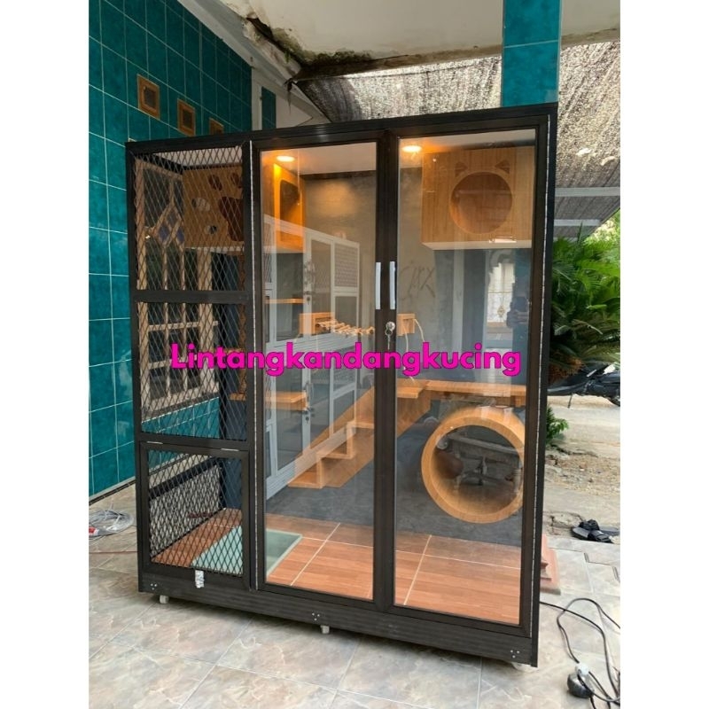 Jual Kandang kucing alumunium rumah kucing mainan kucing kandang kucing ...